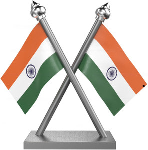 The Flag Company Indian Flag Car Dashboard - Stainless Steel Base ...