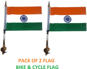 RAYDEVIL INDIA FLAG FOR CYCLE AND BIKE Square Hand Flag Price in India ...
