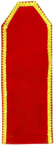 KIING Red Velvet with golden border Flag Rod Cover for All Car ...