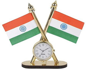 GEPRONIX Clock indian Flag Double Sided Wind Car Dashboard Flag Price ...