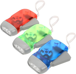 eDUST Hand Press Torch – Garden Tools -3 Led Dynamo Flashlight Flambe ...