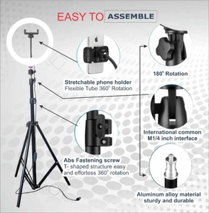 airtech Big Led Ring Light Tripod Stand For Video, Selfie, Photography ...