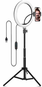 JAMMY ZONES Big Selfie Ring Light 10" with 7ft Tripod Stand for video ...