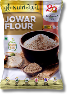 Nutri tokri Organic Jowar Flour | Chakki Ground Jowari Atta|Soft Fluffy ...