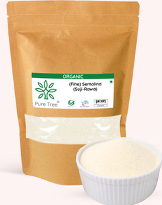 Pure Tree Certified Organic Sooji, Suji, Rava, Fine Semolina For Rava ...