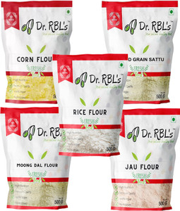 Dr. RBL's Corn Sattu Moong Dal Jau Rice Flour Combo Pack of 5 Price in ...
