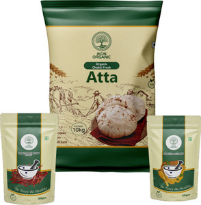 IKON Organic Chakki Fresh Atta|Whole Wheat Flour|Organic Lokwan Wheat ...