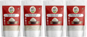 Adithi Millets Organic Foxtail/Proso/Little/Barnyard MILLET ATTA Flour ...