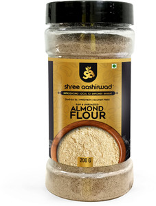 SHREE AASHIRWAD Almond Flour -200g | 100% Pure Natural|Badam Powder ...