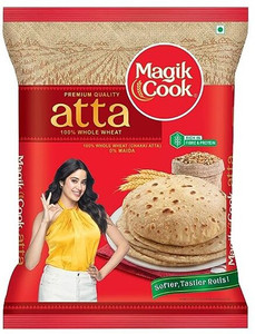 Magik Cook Whole Wheat Chakki Fresh Atta (Pack of 2KG) Price in India ...