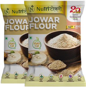 Nutri tokri Jowar Flour Chakki Ground Jowari Atta Millet Flour Each ...