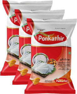 Ponkathir Roasted Rice Powder | Appam|Idiyappam|Pathiri Flour 500gx3Pkt ...