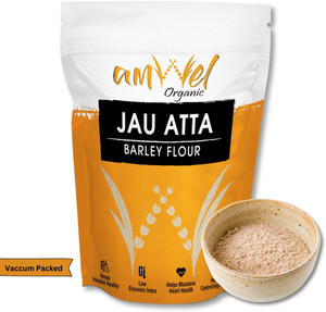 Amwel Organic Jau Atta - Barley Flour, Jaun ka atta | 450g x 2 pc ...