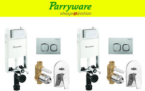 Parryware Half Frame Concealed Cistern, with divater body upper part ...