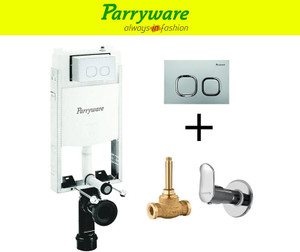 Parryware Half Frame Concealed Cistern with concealed body alpha upper ...