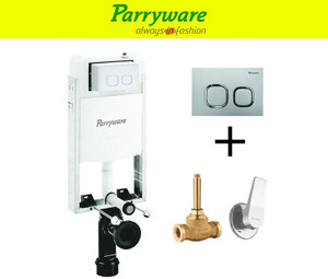 Parryware Half Frame Concealed Cistern with Aqua concealed body upper ...