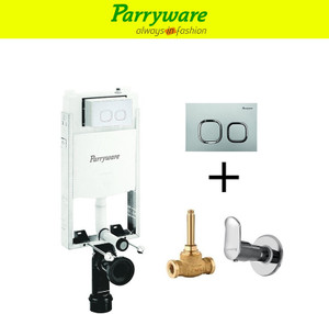 Parryware Half Frame Concealed Cistern with concealed body alpha upper ...