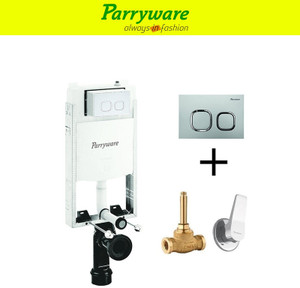 Parryware Half Frame Concealed Cistern with Aqua concealed body upper ...