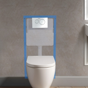 RUHE Pneumatic Concealed Cistern for Western Commode with Full Frame ...