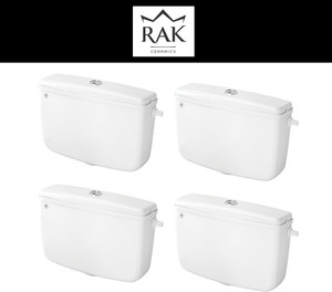 RAK Ceramics Aqua Dual Flush tank set of 4 pic 043 Dual Flush Tank ...