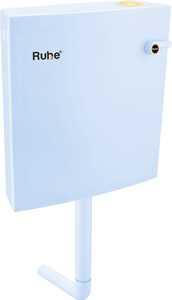 RUHE PVC Flushing Slimline Wall Hung Blue Water Cistern with 8½ Ltr ...