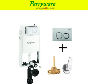 Parryware Half Frame Concealed Cistern with Aqua concealed body upper ...