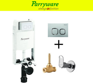 Parryware Half Frame Concealed Cistern with concealed body alpha upper ...