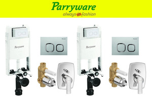 Parryware Half Frame Concealed Cistern, with divater body upper crust ...