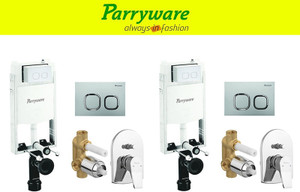 Parryware Half Frame Concealed Cistern, with divater body upper part ...