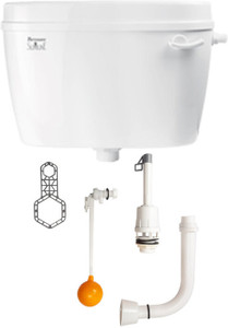 Parryware Utsav cistern flush tank with toilet seat cover set of 1 pic ...