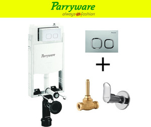 Parryware Half Frame Concealed Cistern with concealed body alpha upper ...