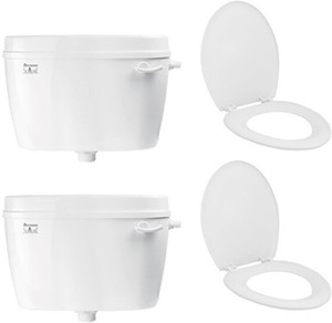 Parryware Utsav cistern flush tank with toilet seat cover set of 2 pic ...