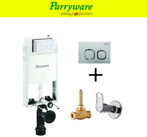 Parryware Half Frame Concealed Cistern with concealed body alpha upper ...
