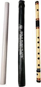 Gold Rush C Natural Scale Medium Professional Right Hand Flute (Bansuri ...