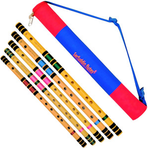 Sarfuddin Flutes 5 Bansuri Combo Set Scale ( C,C#,D,D#,E) Bamboo Flute ...