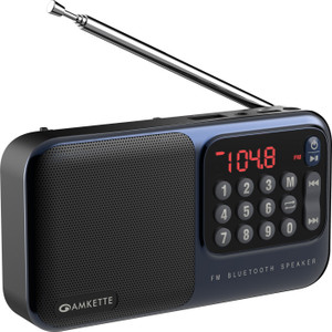 AMKETTE Pocket Mate Bluetooth Speaker with USB, SD Card and Headphone ...