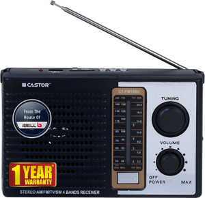 CASTOR CTFM100U Portable Radio, USBSDMP3 Player & Dynamic Speaker 4 ...