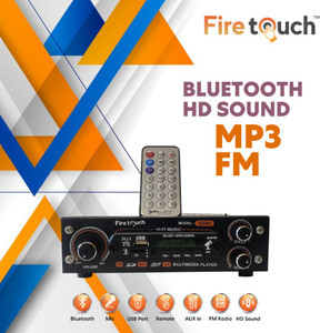 Fire Touch AC/DC FM Radio Bluetooth, multimedia Speaker with , USB, SD ...
