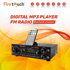 Fire Touch FM Radio Multimedia Speaker with Bluetooth, USB, SD Card ...