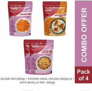 INDIMIX 2N Moong Dal Halwa, 1N Dahi Bhalla & 1N Jalebi Mix Combo Offer ...