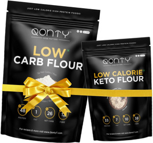Qonty Low Carb Flour&Low Calorie Keto Flour Combo Price in India - Buy ...