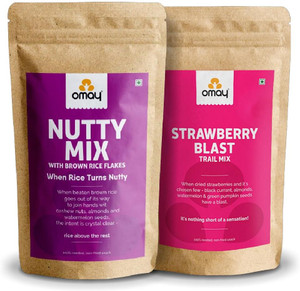 Omay Foods Berries & Nuts Combo Pack I Oil-Free, Roasted Snacks I Guilt ...