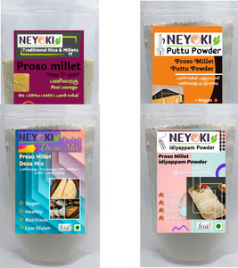 NEYOKI Proso Millet 4 in 1 Combo Puttu+ idiyappam+ Dosa Mix (Packof ...