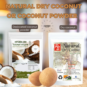 PRIYA ESTATE DRY NARIYAL (600G) DESICCATED COCONUT (200g) PACK BEST FOR ...