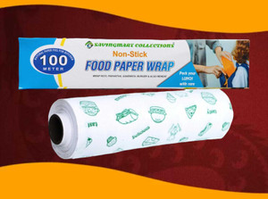 SAVINGMART COLLECTIONS FOOD WRAPPING PAPER 100 MTR | FOIL WRAP | BUTTER ...