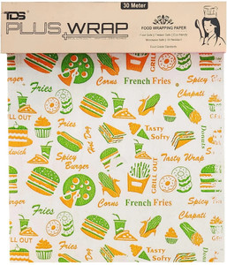 TDS PLUS WRAP 30 Meter Multicolor Butter Paper(Pack of 1)||100% Oven ...