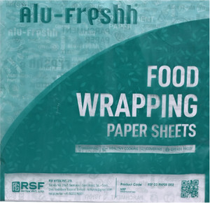 ALU-FRESH Printed Butter Paper For Food Wrapping 320 Sheet Parchment ...