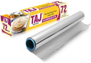 Taj Brand Taj Brand Aluminium Foil - 72 New (11 Microns) | Food Packing ...
