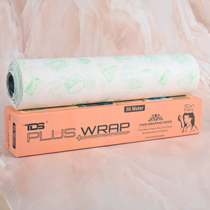 TDS PLUS WRAP 500g Printed Food Wrapping Butter Paper Roll (Pack of 1 ...
