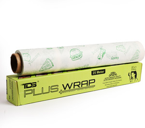 TDS PLUS WRAP 25 Meter Food Wrapping Printed Butter Paper(Green) - Pack ...